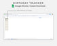 Google Sheets - Birthday Tracker - Earthy – kjunstudio