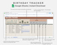 Google Sheets - Birthday Tracker - Earthy – kjunstudio