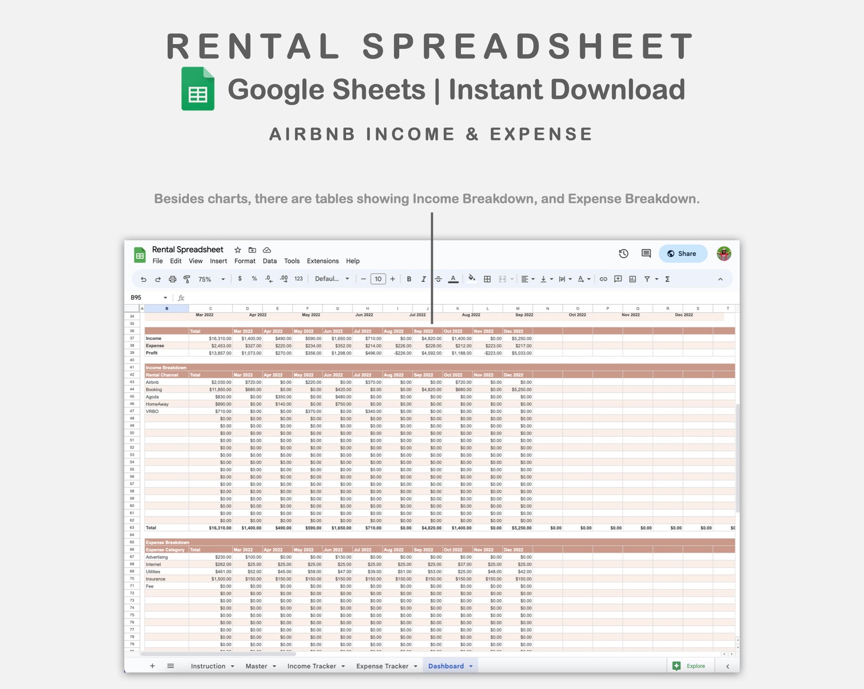 Google Sheets - Rental Spreadsheet - Neutral – kjunstudio