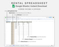 Google Sheets - Rental Spreadsheet - Multi Property - Earthy – kjunstudio