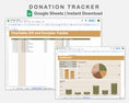 Google Sheets - Donation Tracker - Boho – kjunstudio