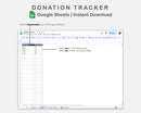 Google Sheets - Donation Tracker - Sweet – kjunstudio