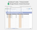 Google Sheets - Donation Tracker - Sweet – kjunstudio