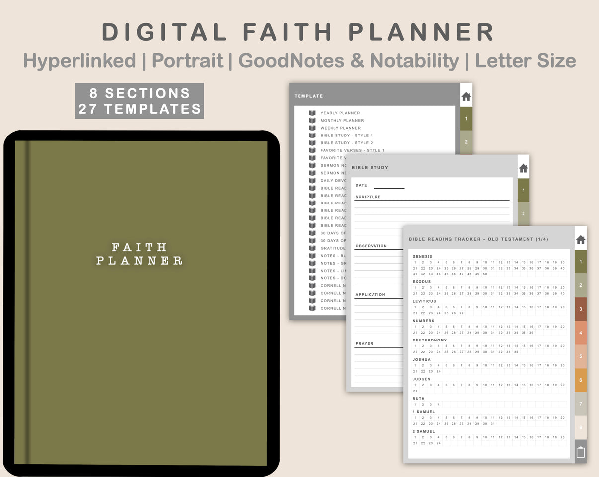 Digital Faith Planner - Boho – kjunstudio