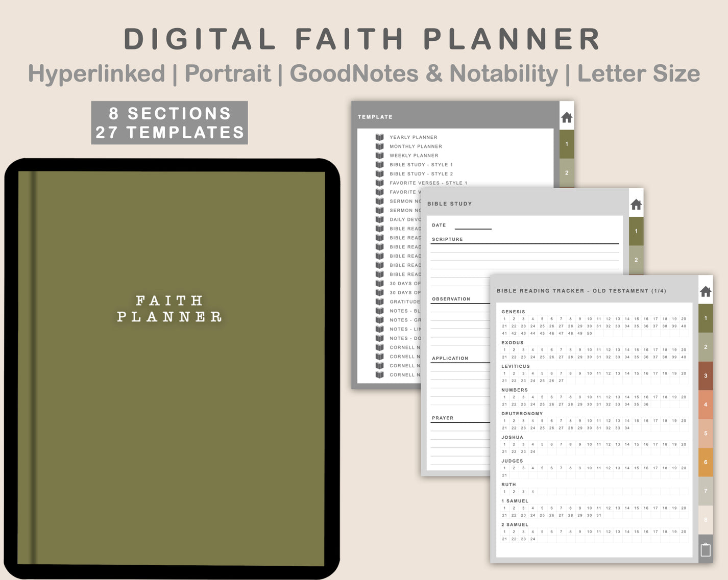 Digital Faith Planner - Boho – kjunstudio