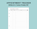 B6 Wide Inserts - Appointment Tracker – kjunstudio