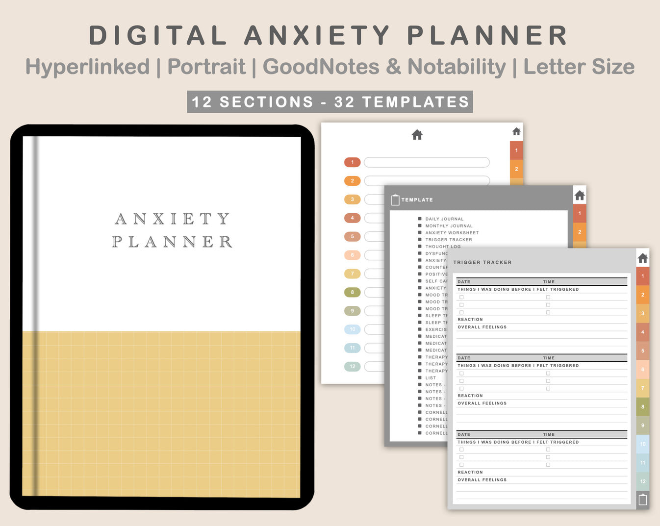Digital Anxiety Journal - Autumn – kjunstudio