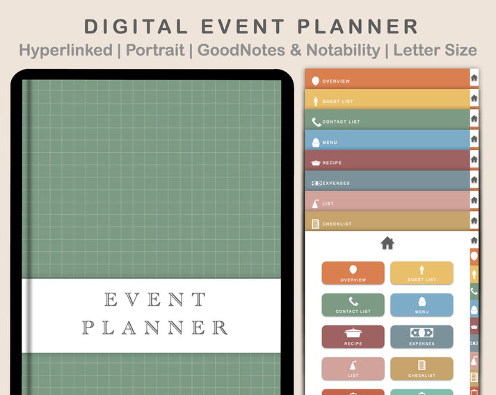 Digital Event Planner - Boho – kjunstudio