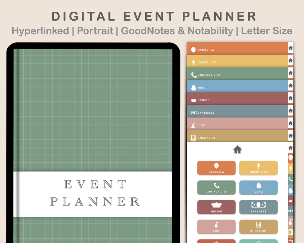 Digital Event Planner - Boho – kjunstudio