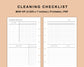 Mini Happy Planner Inserts - Cleaning Checklist – kjunstudio