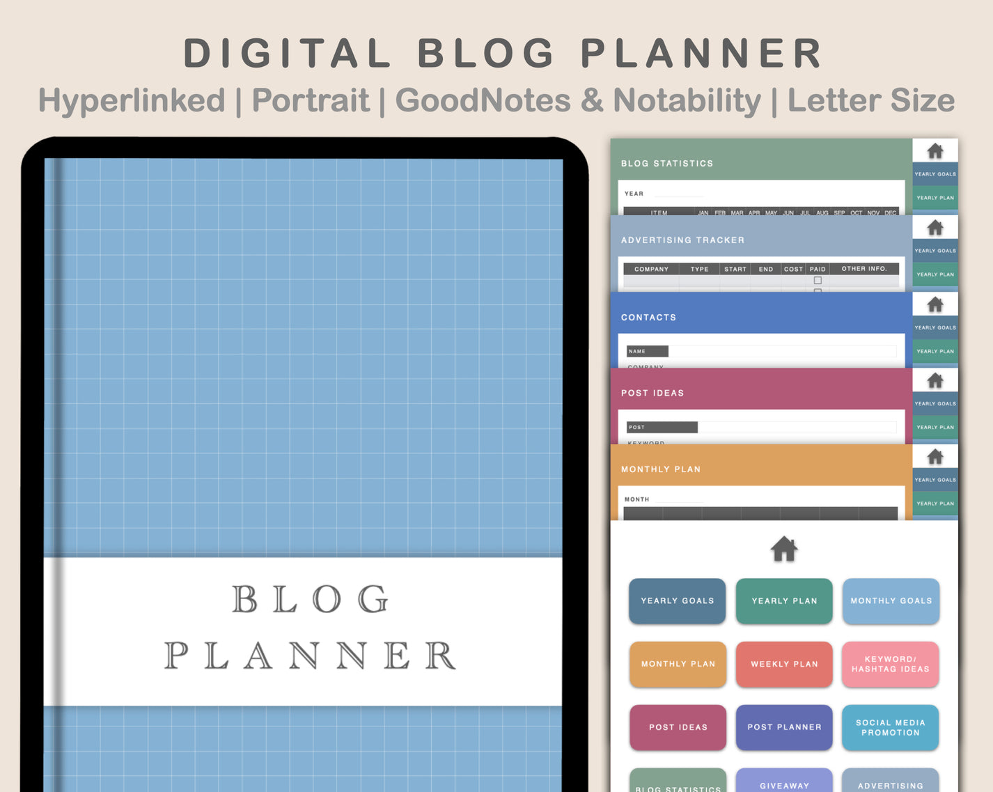 Digital Blog Planner - Spring – kjunstudio
