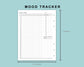 B6 Wide Inserts - Mood Tracker – kjunstudio