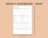 Mini Happy Planner Inserts - Weekly Dashboard – kjunstudio