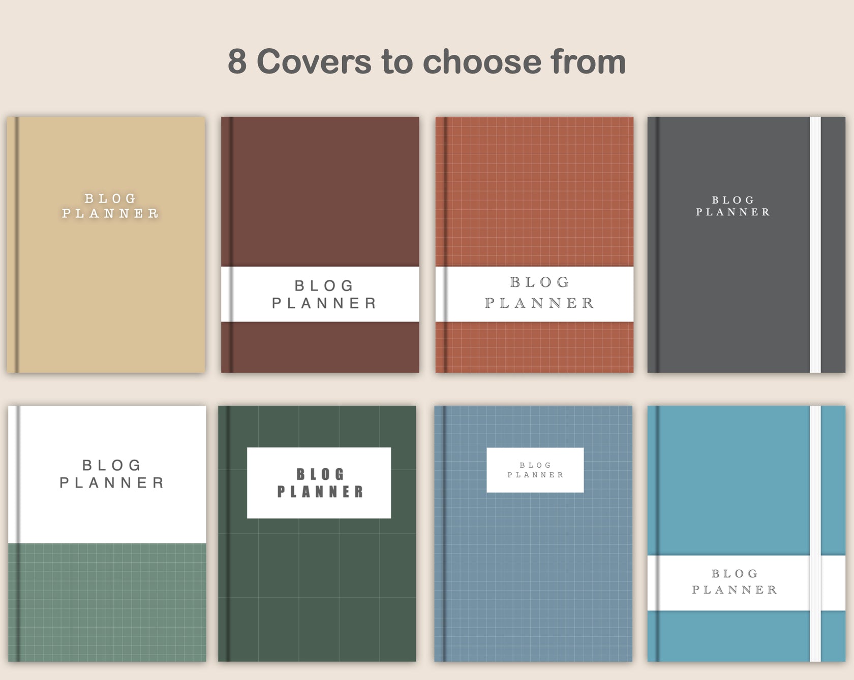 Digital Blog Planner - Muted – kjunstudio