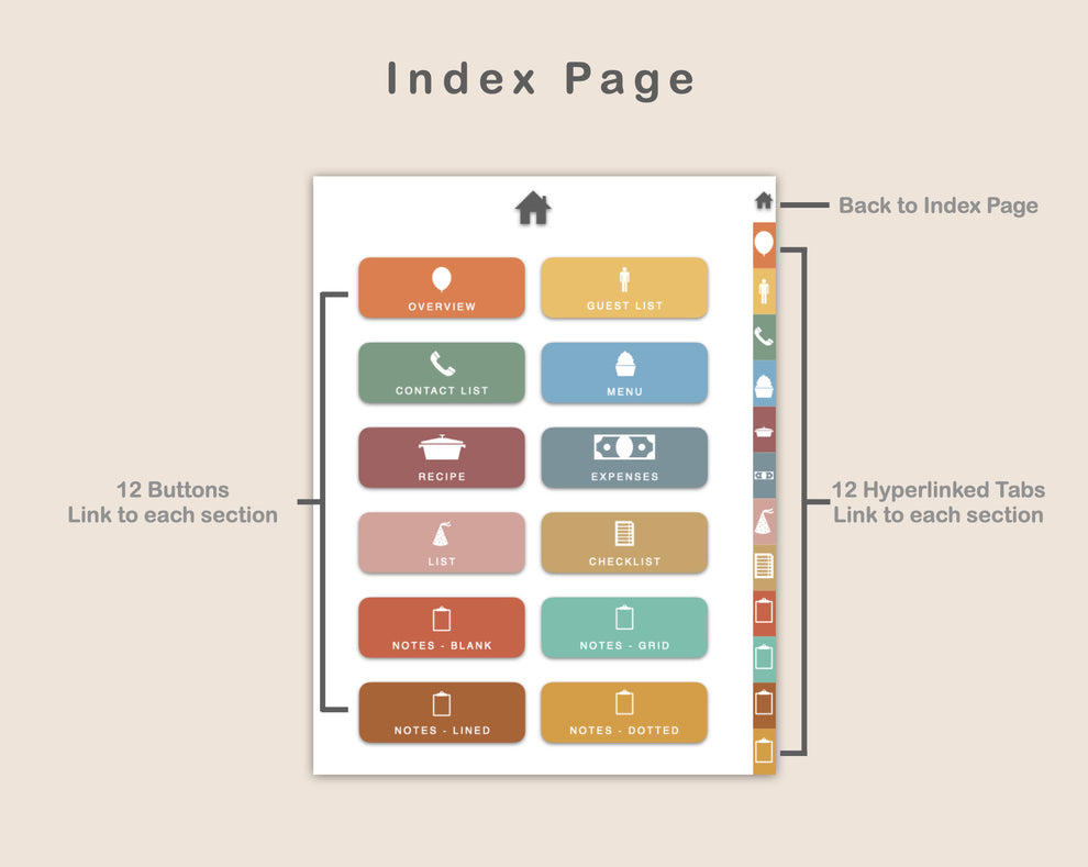 Digital Event Planner - Boho – kjunstudio