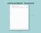 B6 Wide Inserts - Appointment Tracker – kjunstudio