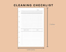 Mini Happy Planner Inserts - Cleaning Checklist – kjunstudio