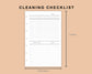 Mini Happy Planner Inserts - Cleaning Checklist – kjunstudio