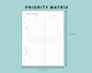 B6 Wide Inserts - Priority Matrix – kjunstudio