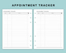 B6 Wide Inserts - Appointment Tracker – kjunstudio
