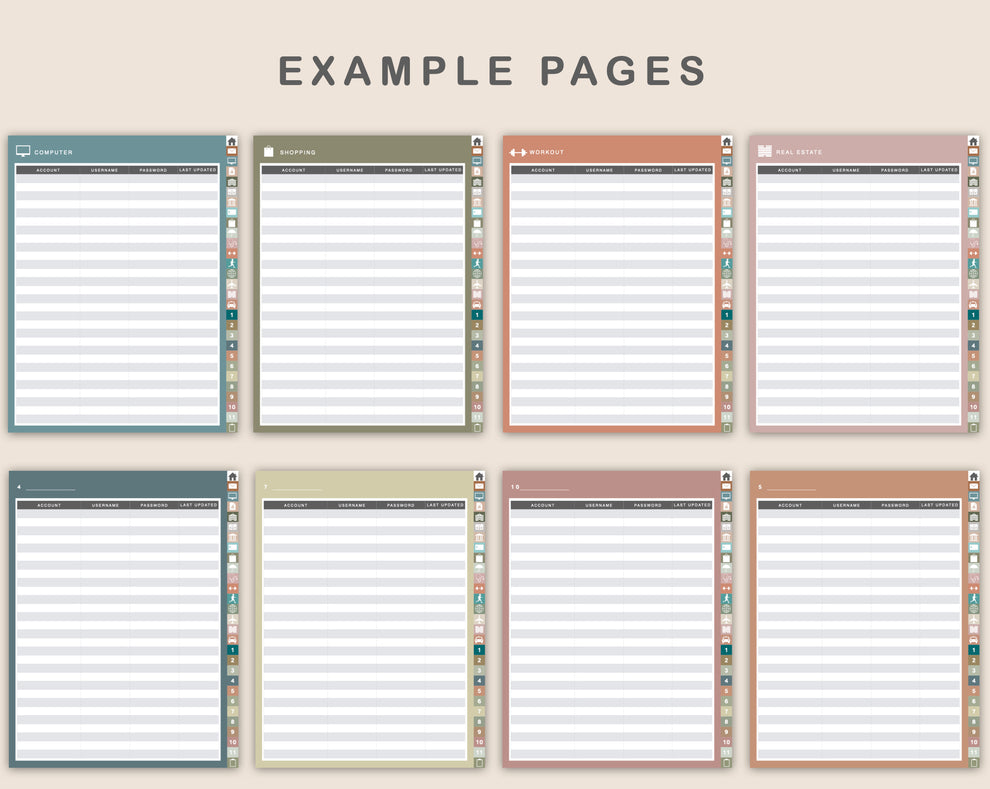 Digital Password Keeper Table - Neutral – kjunstudio