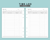B6 Wide Inserts - Time Log – kjunstudio