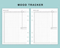 B6 Wide Inserts - Mood Tracker – kjunstudio