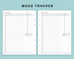 B6 Wide Inserts - Mood Tracker – kjunstudio