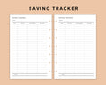 Mini Happy Planner Inserts - Saving Tracker – kjunstudio