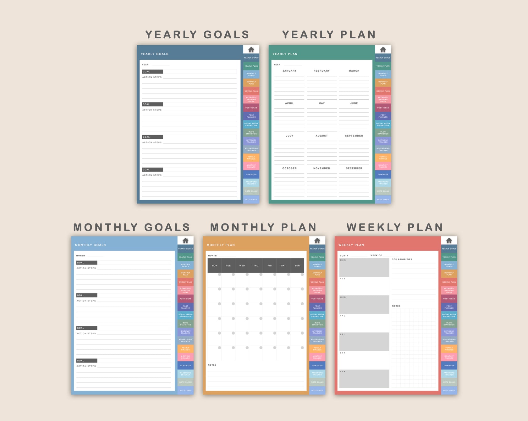Digital Blog Planner - Spring – kjunstudio