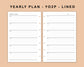Mini Happy Planner Inserts - Yearly Plan - YO2P - Lined – kjunstudio