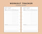 Mini Happy Planner Inserts - Workout Tracker – kjunstudio