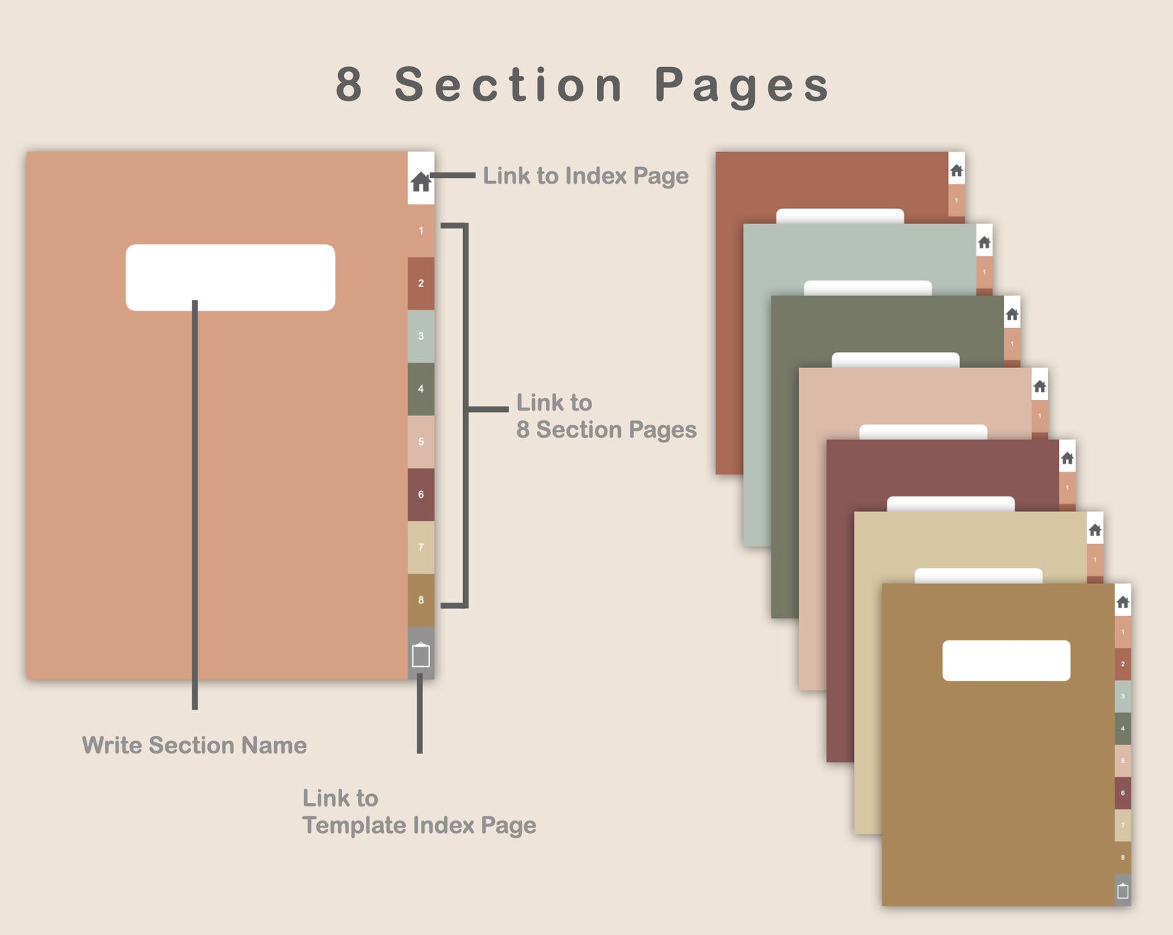 Digital Vocabulary Notebook - Earthy – kjunstudio