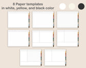 Digital Notebook 8 Tab - Landscape - Retro – kjunstudio