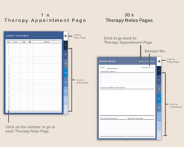 Digital Therapy Journal - Classic Blue – kjunstudio