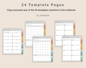Digital Project Planner - Portrait - Boho – kjunstudio