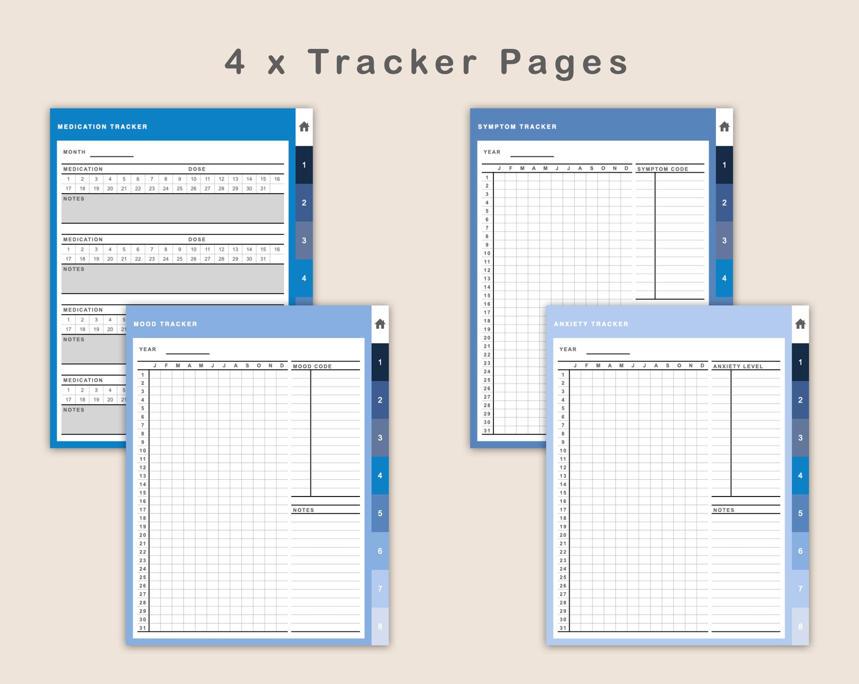 Digital Therapy Journal - Classic Blue – kjunstudio