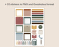 Digital Notebook 8 Tab - Landscape - Retro – kjunstudio
