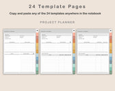 Digital Project Planner - Portrait - Boho – kjunstudio