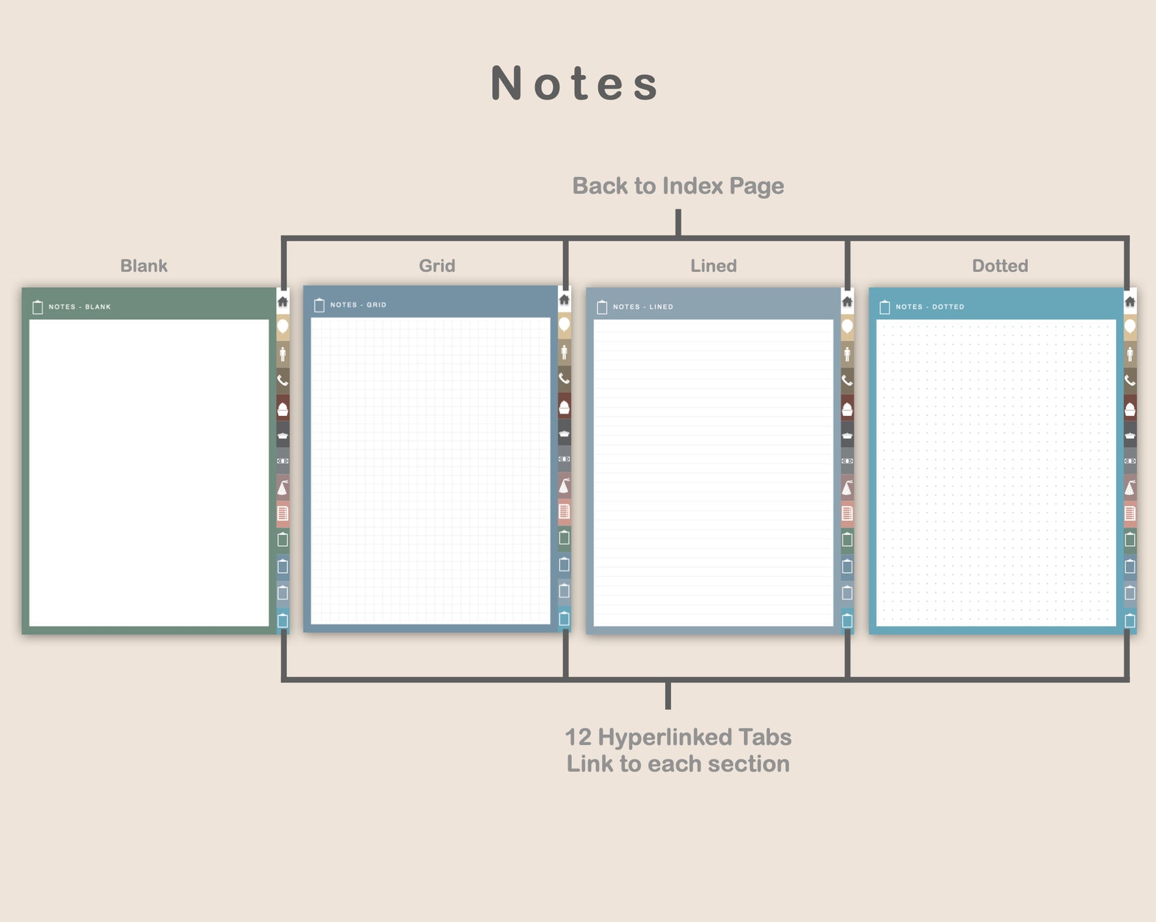 Digital Event Planner - Muted – kjunstudio