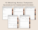 Digital Meeting Notes - Portrait - Brown Coffee – kjunstudio