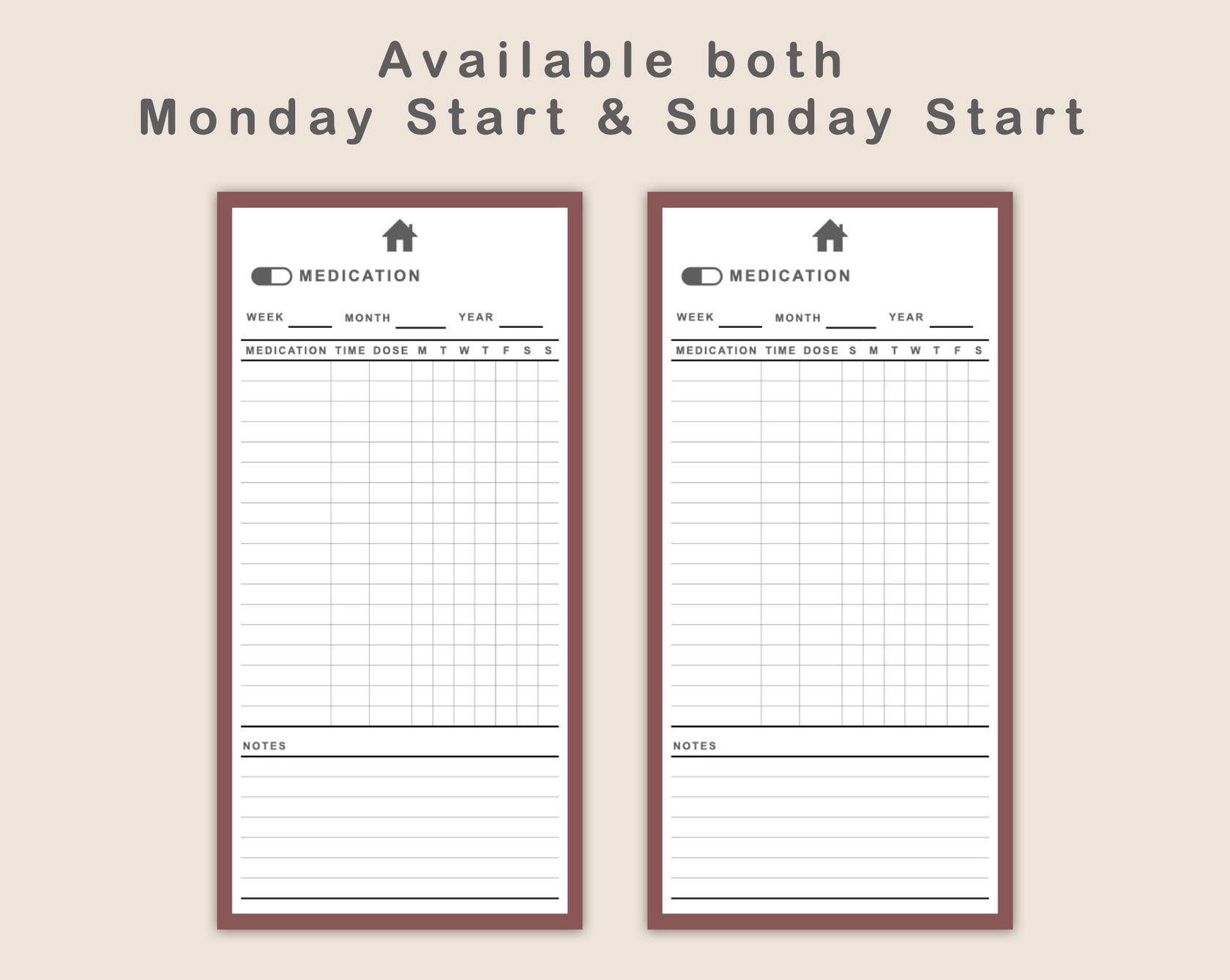 Digital Phone Planner - Earthy – kjunstudio
